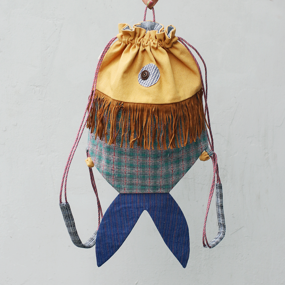 Fish Drawstring Backpack – Brut Cake